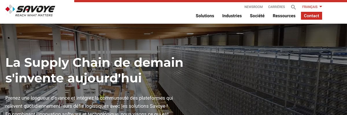 Solutions intralogistiques sur mesure - SAVOYE